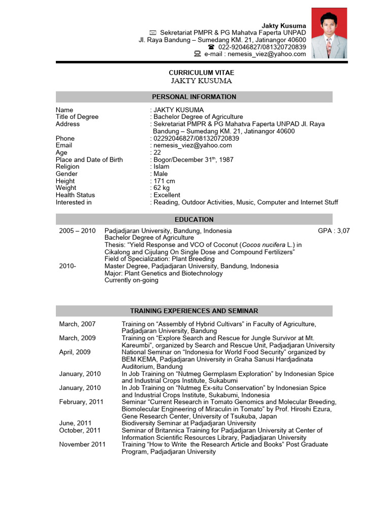CV Common | PDF | Biology | Botany