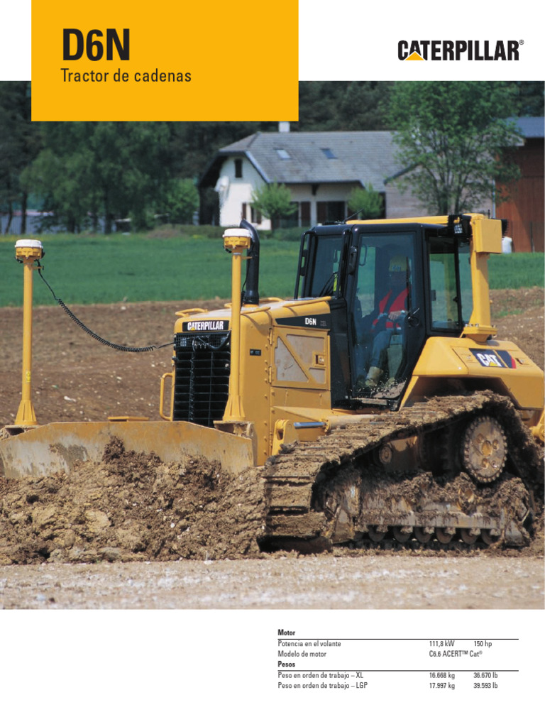 Manual Bulldozer Cat D6N | PDF | Ingenieria Eléctrica | Tractor