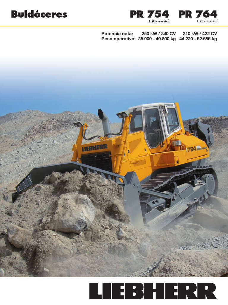 Manual Bulldozer Liebher PR764 | PDF | Motores | Tren