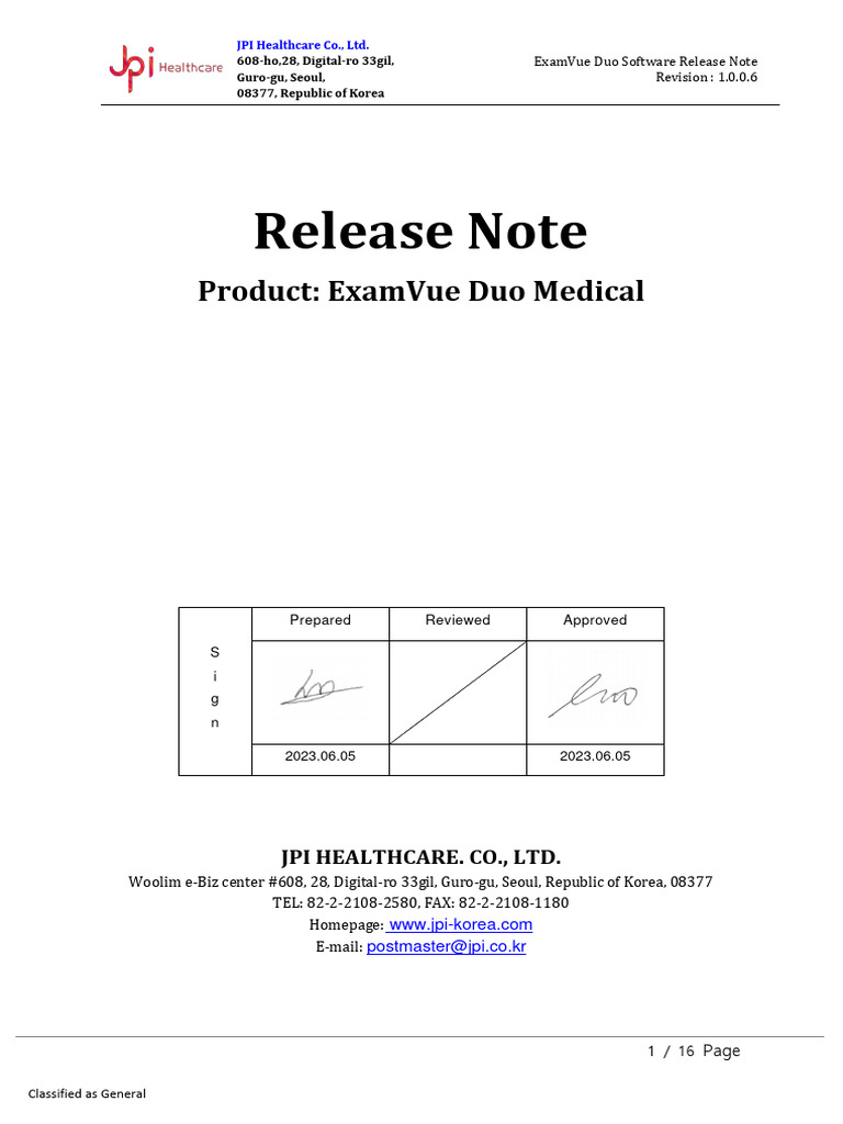 ExamVue Duo Release Note For Medical | PDF | Icon (Computing) | Software Bug