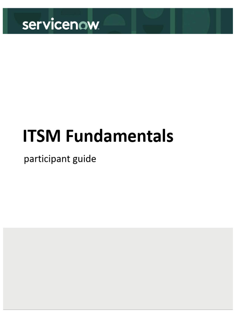 ServiceNow - ITSM Fundamentals -London | PDF | Service Level Agreement ...