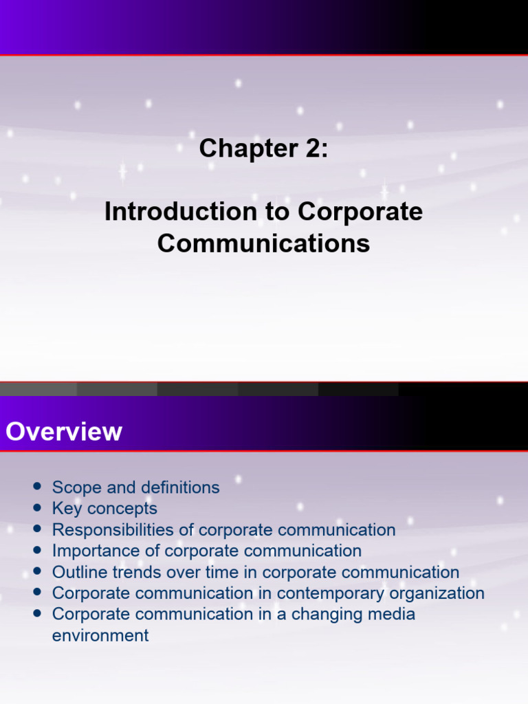 Chapter 2 - Introduction to Corporate Communication | PDF | Reputation | Brand