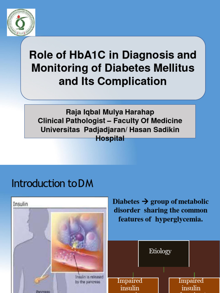 Role of Hba1C in Diagnosis and Monitoring of Diabetes Mellitus and Its ...