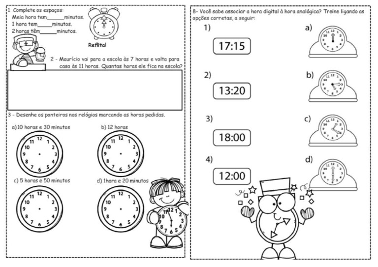 MATEMATICA Horas | PDF