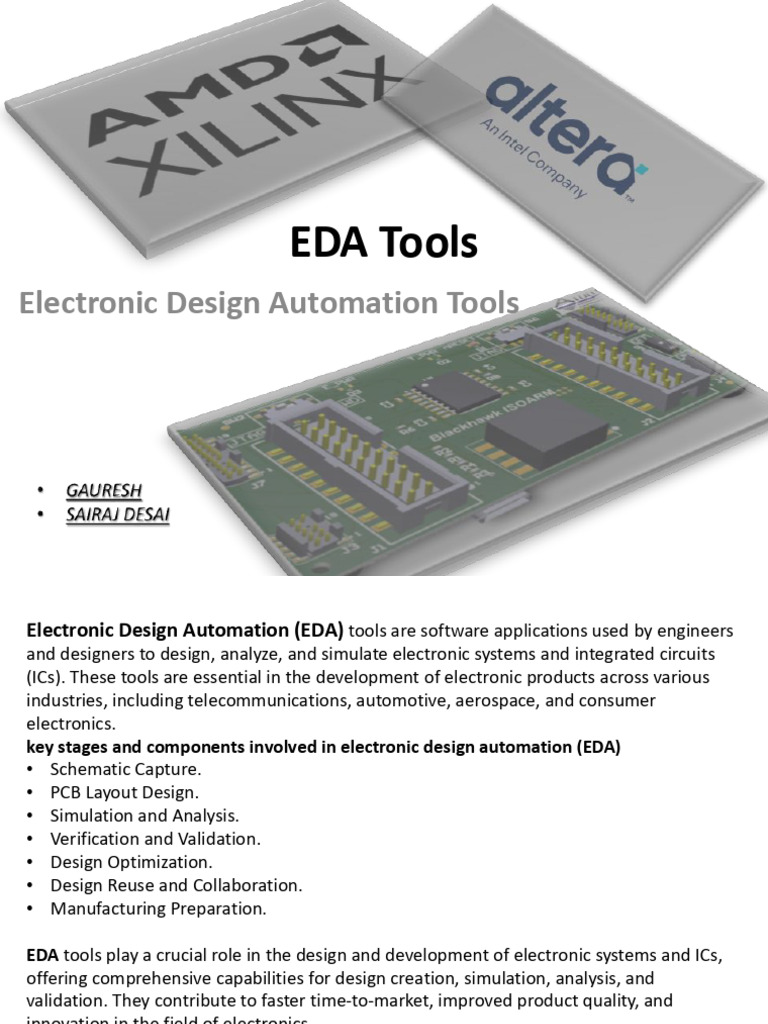 EDA Tools ppt | Download Free PDF | Field Programmable Gate Array | Hardware Description Language