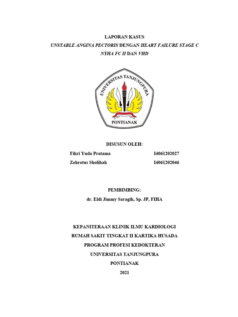 Laporan Kasus Uap Dengan HF Stadium C Nyha FC Ii Dan VHD | PDF