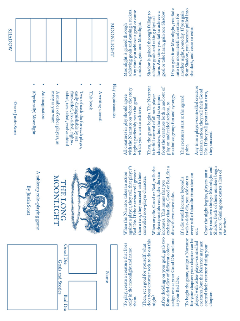 Moonlight Shadow RPG Guide | PDF | Adventure Games | Role Playing