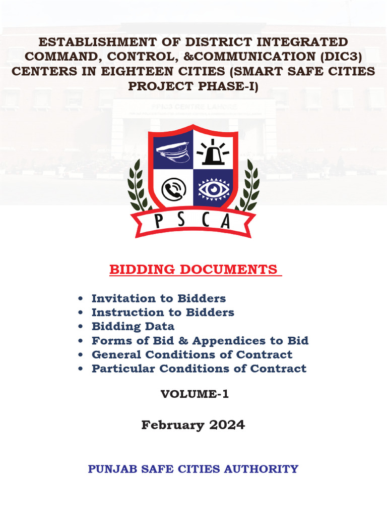 Smart Safe Cities Project Phase-I (RFP) | PDF | Taxes | Government ...