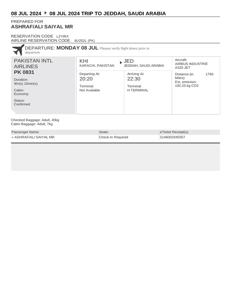 TripCase - Print Your Itinerary | PDF