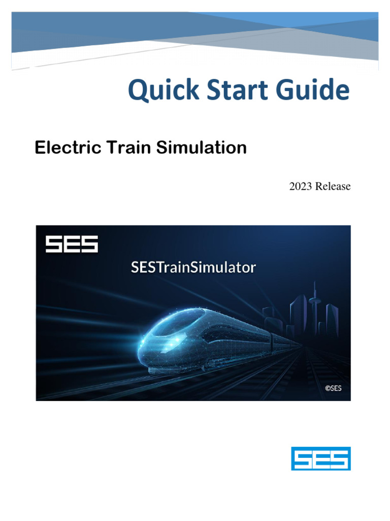 Quick Start Guide SESTrainSimulator | PDF | Electrical Resistivity And Conductivity | Computer File