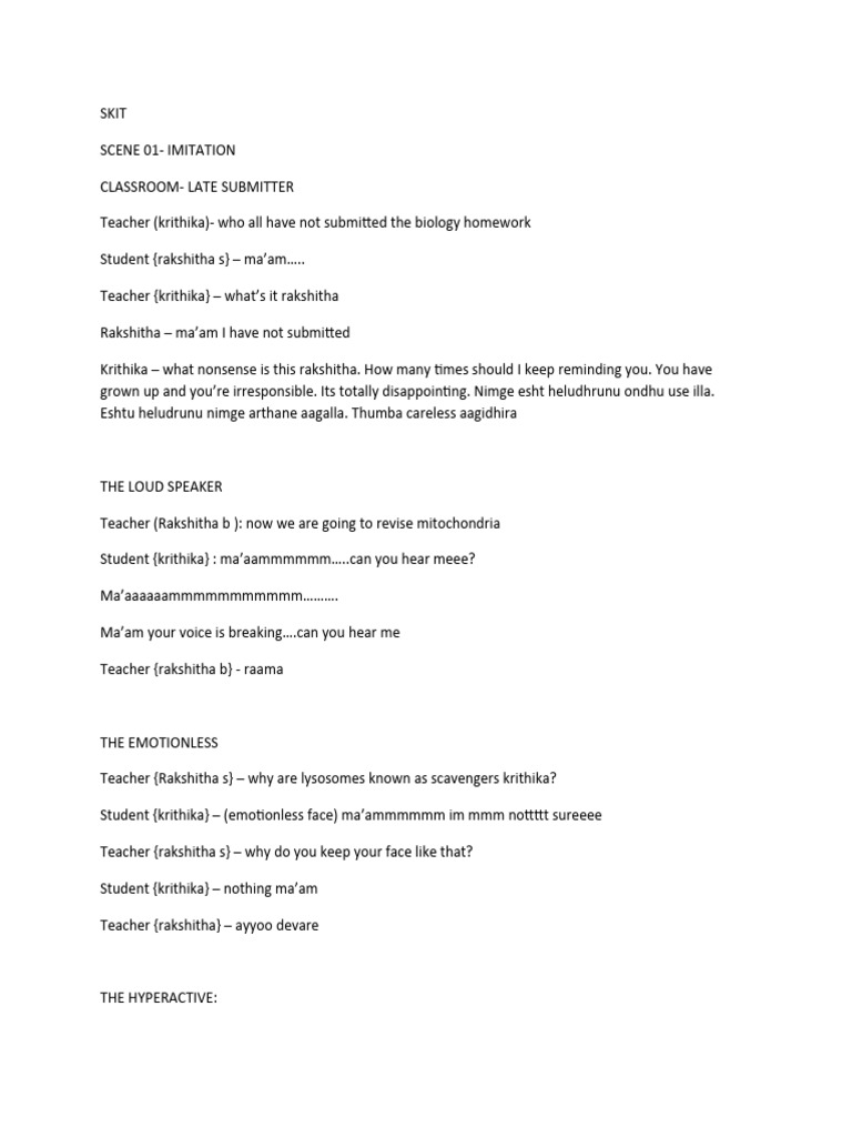 SKIT | PDF | Language Arts & Discipline | Teaching Methods & Materials