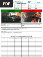 One-Point Lesson (OPL) Template - MAR | PDF