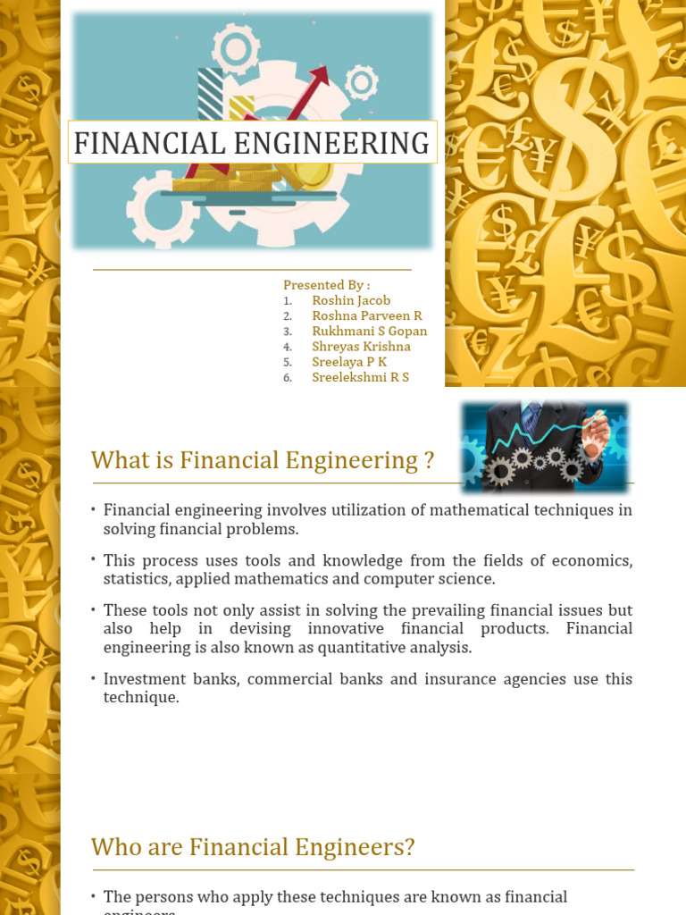 Financial Engineering Insights | PDF | Risk Management | Investment Management