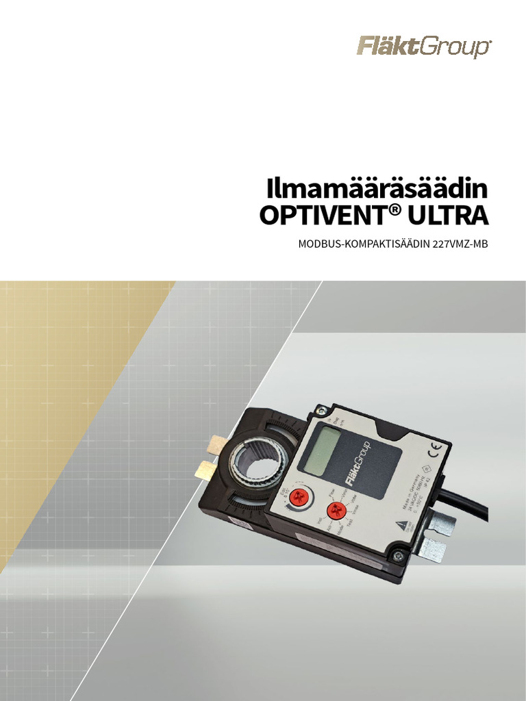 FG Optivent Ultra Säädin 227VMZ-MB Controls Fi | PDF