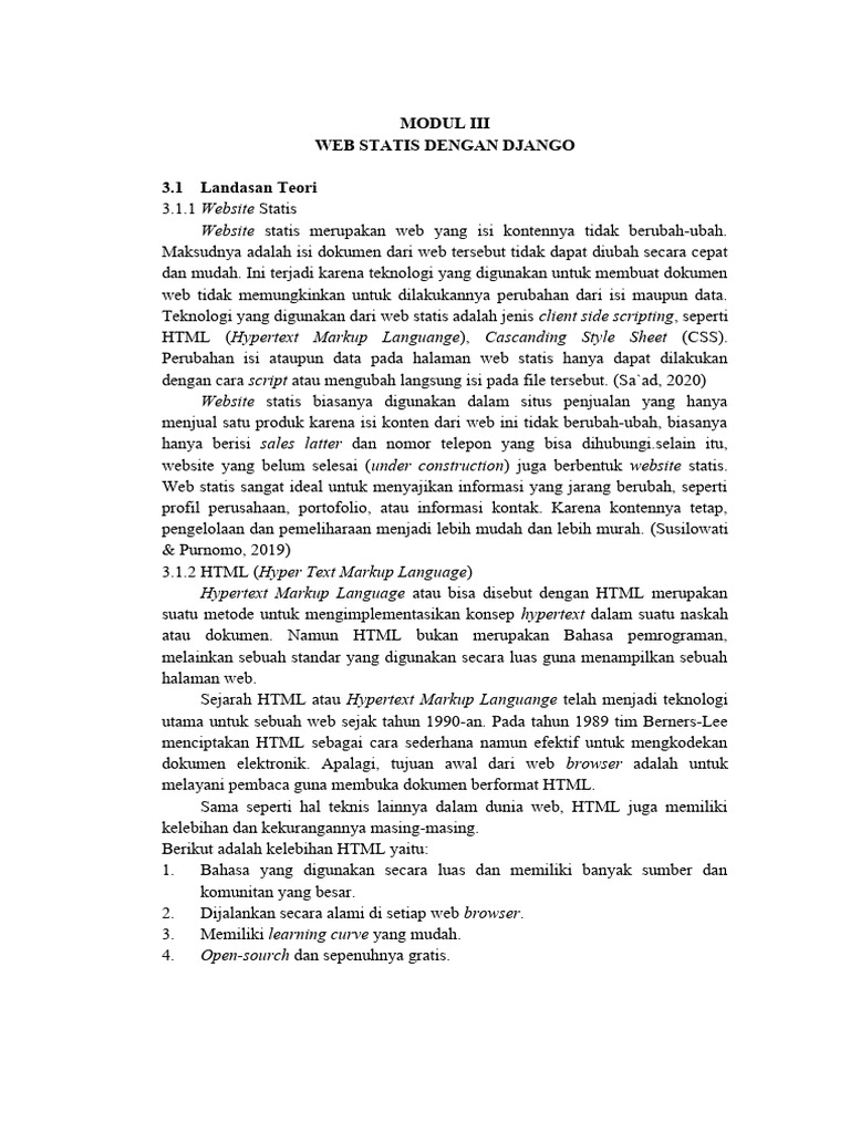 Modul III Laporan | PDF