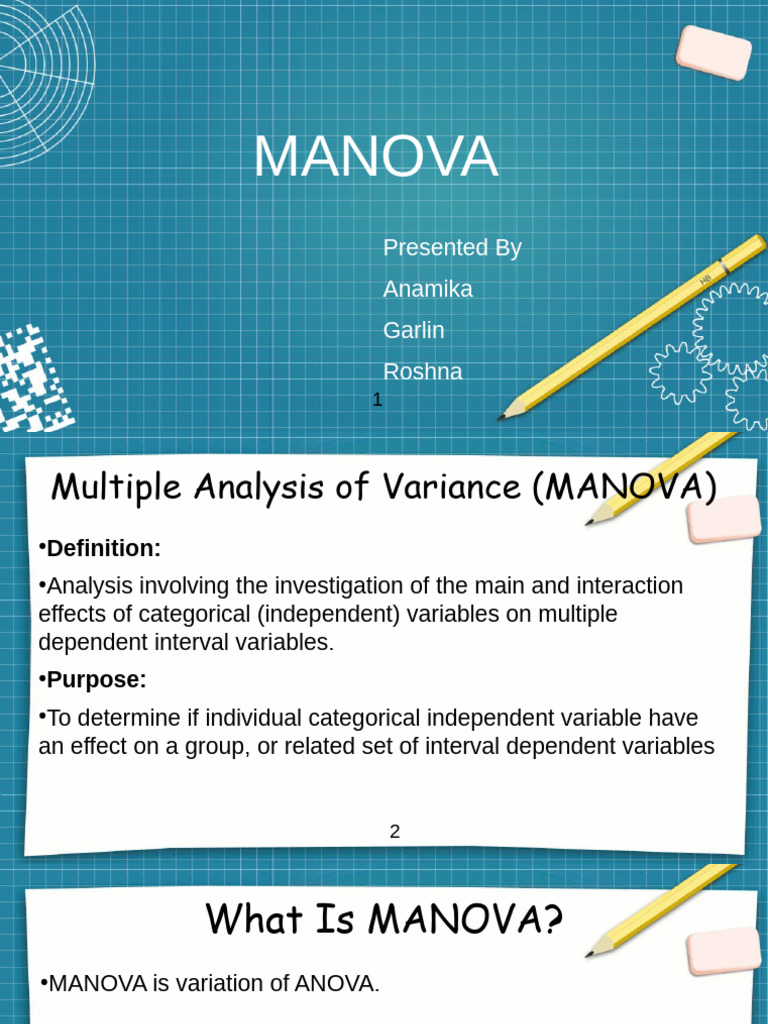 Manova Final Draft | PDF | Analysis Of Variance | Variance