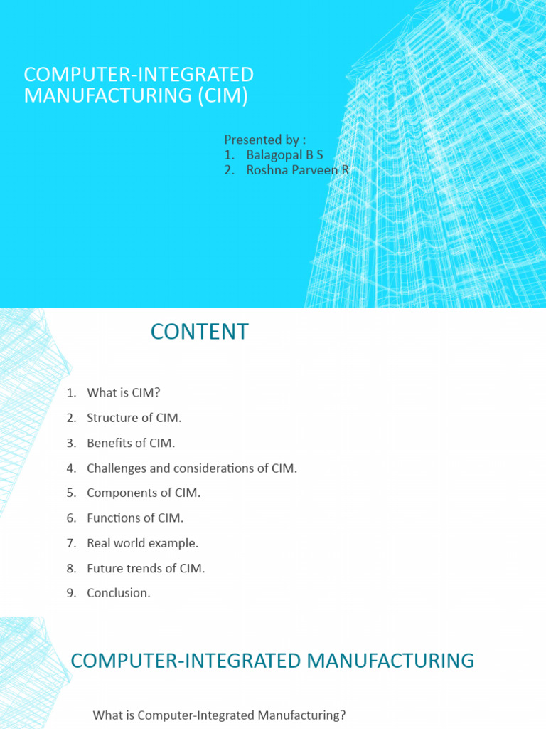 Computer-Integrated Manufacturing (Cim) | PDF | Automation | Internet ...