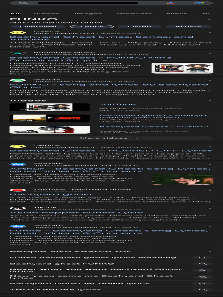 Funko Bachyard Ghost Lyrics - Google Search | PDF | Entertainment