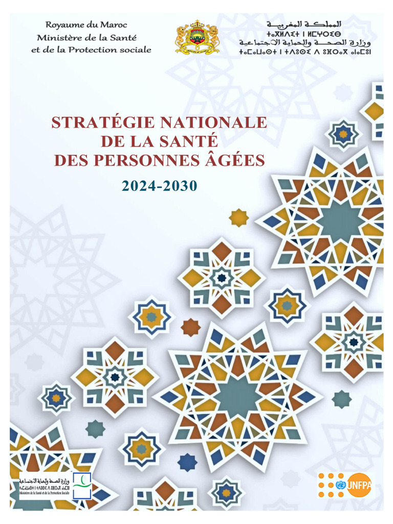 V. Document de Cadrage Stratégie Nationale de La Santé Des Personnes ...
