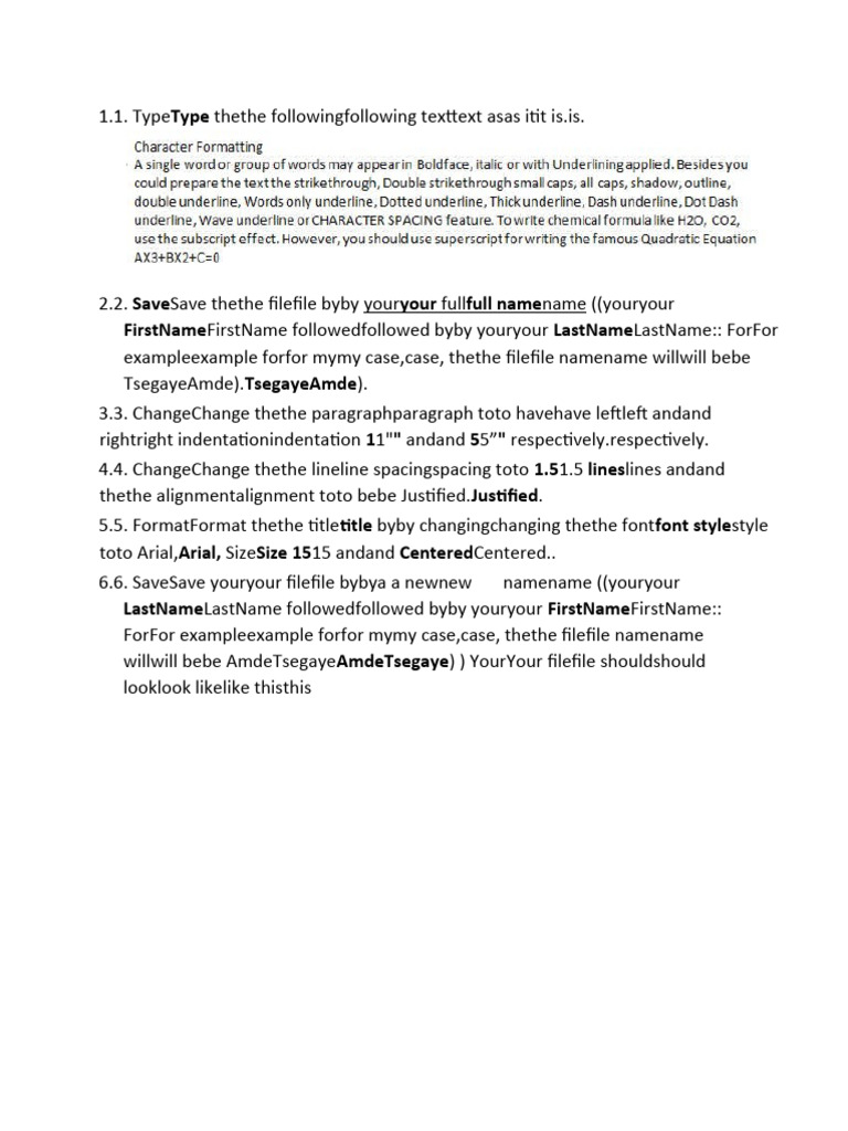 Exercise Two - Docx Output | PDF | Naming Conventions | Written Communication