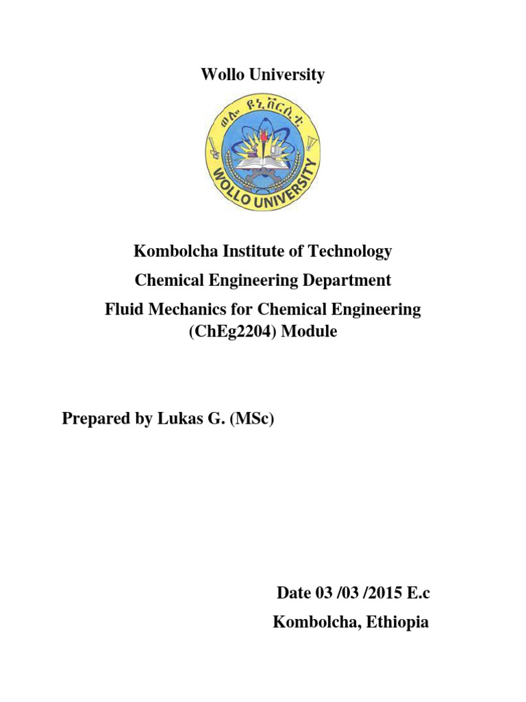 Final Fluid Mechanics Module for 5th Year Exit Exam Preparation | PDF | Buoyancy | Fluid Mechanics