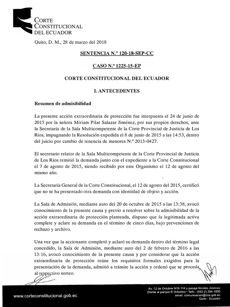 Sentencia 120 18 Sep CC | PDF | Debido al proceso | Juez