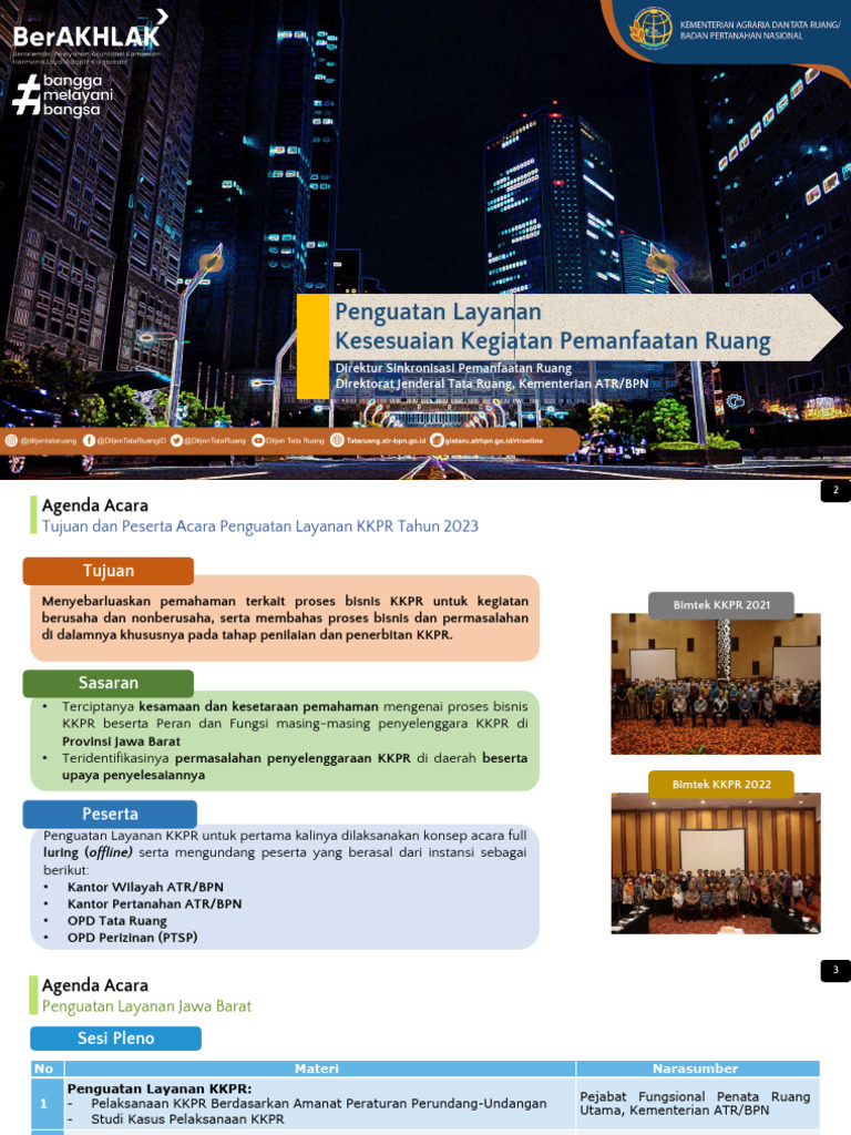 Penguatan Layanan KKPR 2023 | PDF | Teknologi & Rekayasa
