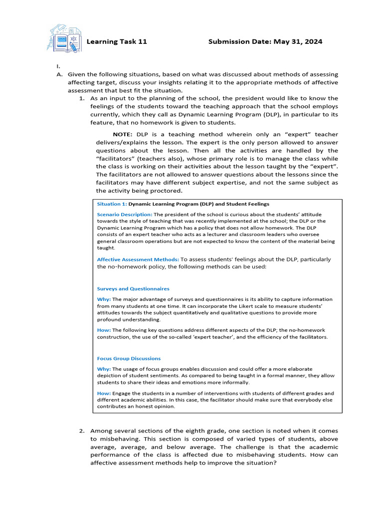 Learning Task 11 12salvoro | PDF | Self Report Study | Focus Group