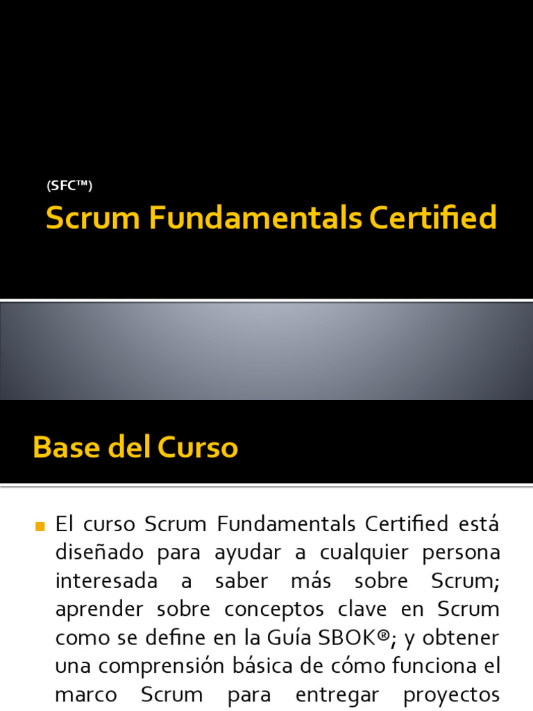 Scrum Fundamentals Certified | PDF