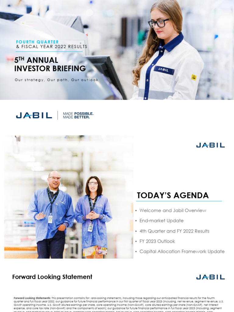 Q4 FY22 and Investor Briefing All Slides Master Final | PDF | Risk ...