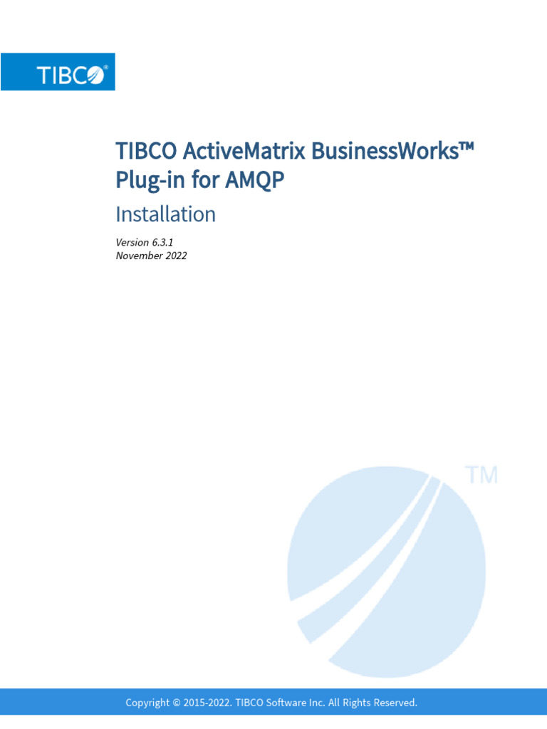 TIB Bwpluginamqp 6.3.1 Installation | PDF | Installation (Computer Programs) | Command Line ...