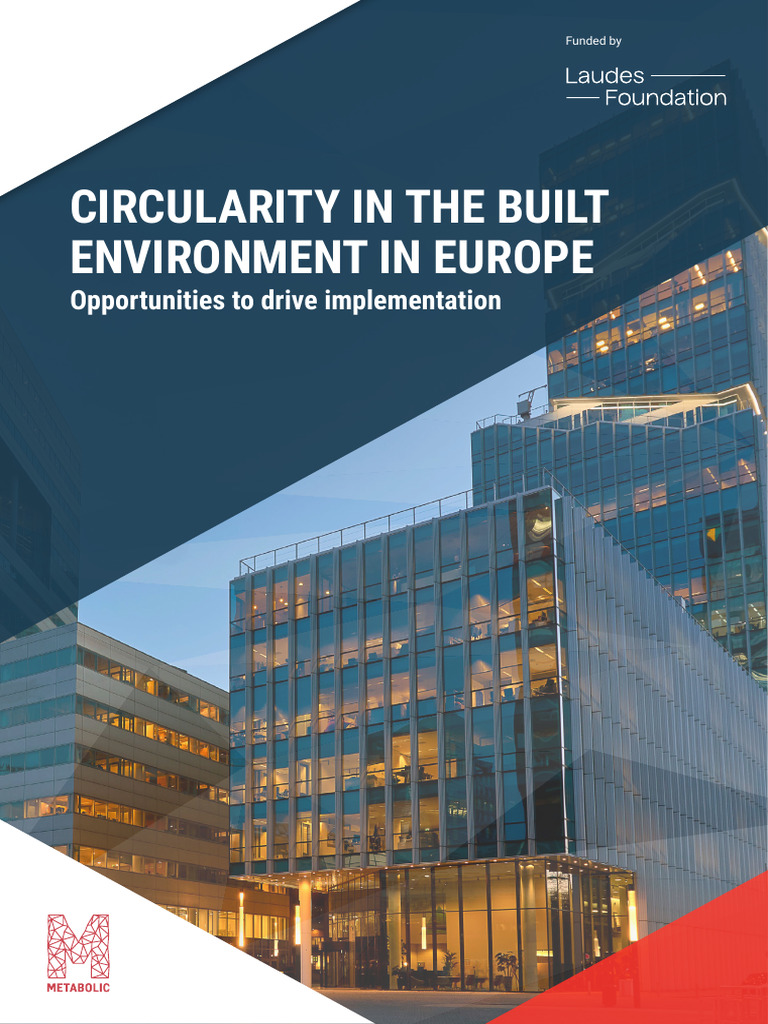 Circularity In The Built Environment In Europe Pdf European Union