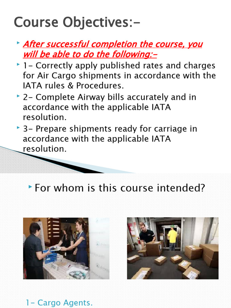 IAW Basic Cargo Skills & Procedures | PDF