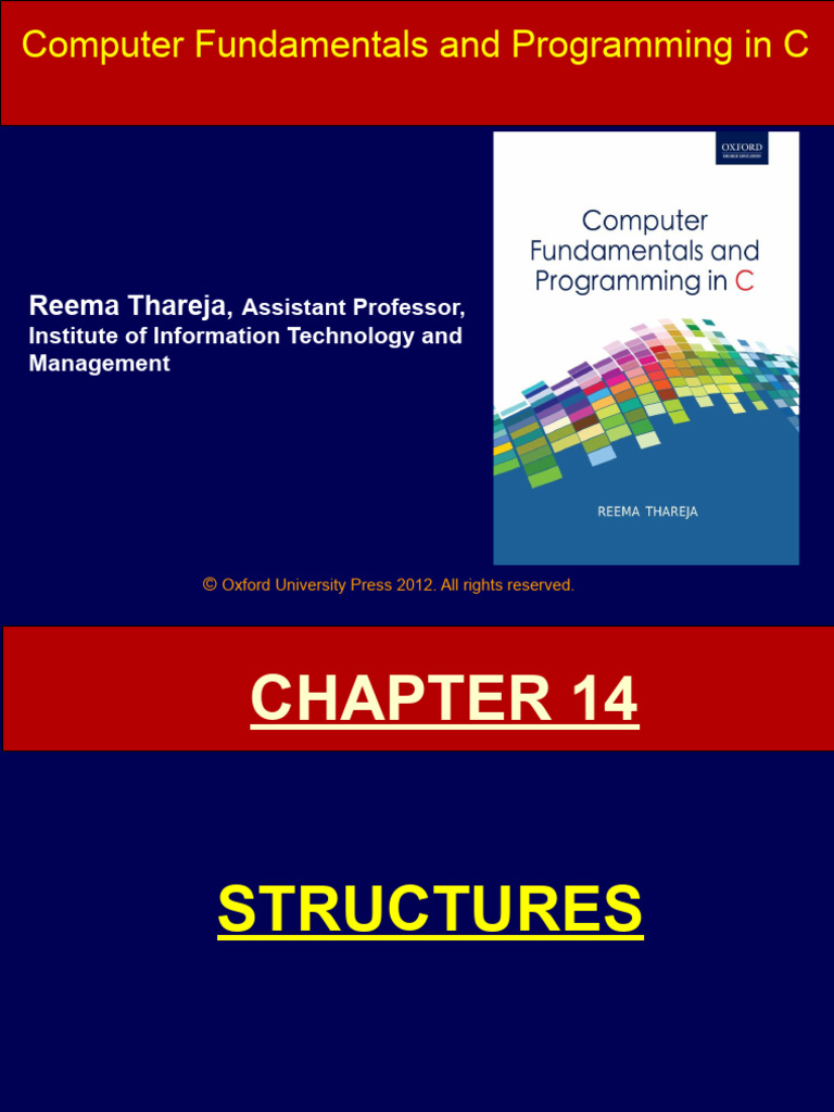 Ch-14-Structure Union Enumerated Data Types | PDF | Pointer (Computer ...