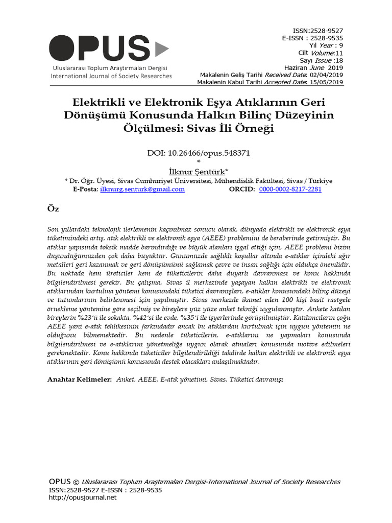Elektronik Atik Geri Donusum | PDF