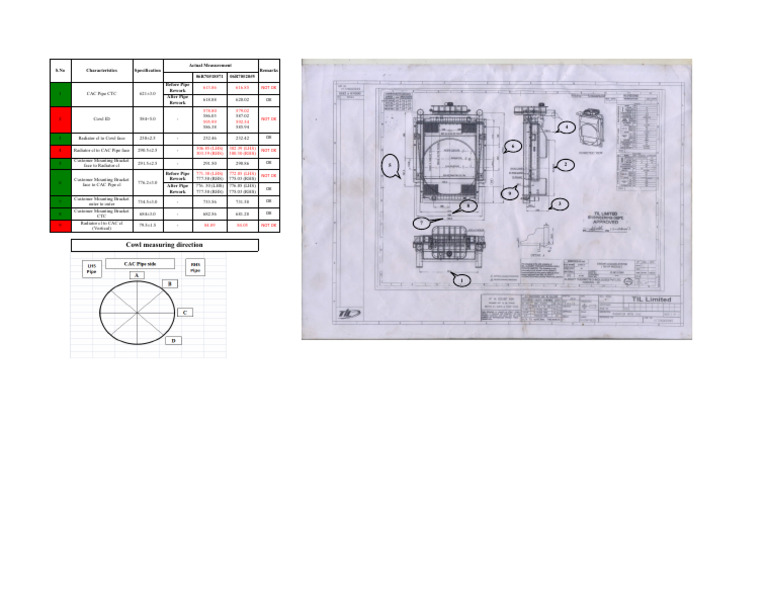Engine Cooling System (52 RIC 01 0000) - Major Dimension Report (30-01-2021 'B' Shift) | PDF ...