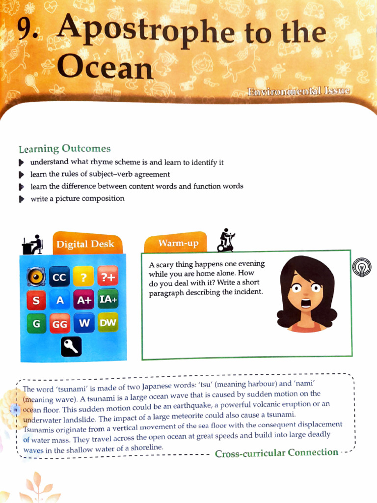 Apostrophe To The Ocean - Chapter 9 - Class 8 | PDF | Tsunami | Earth ...