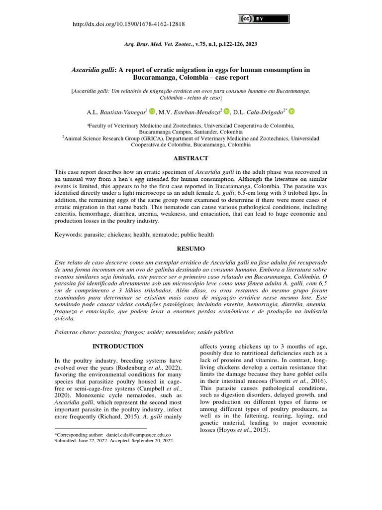 Ascaridia galli | PDF