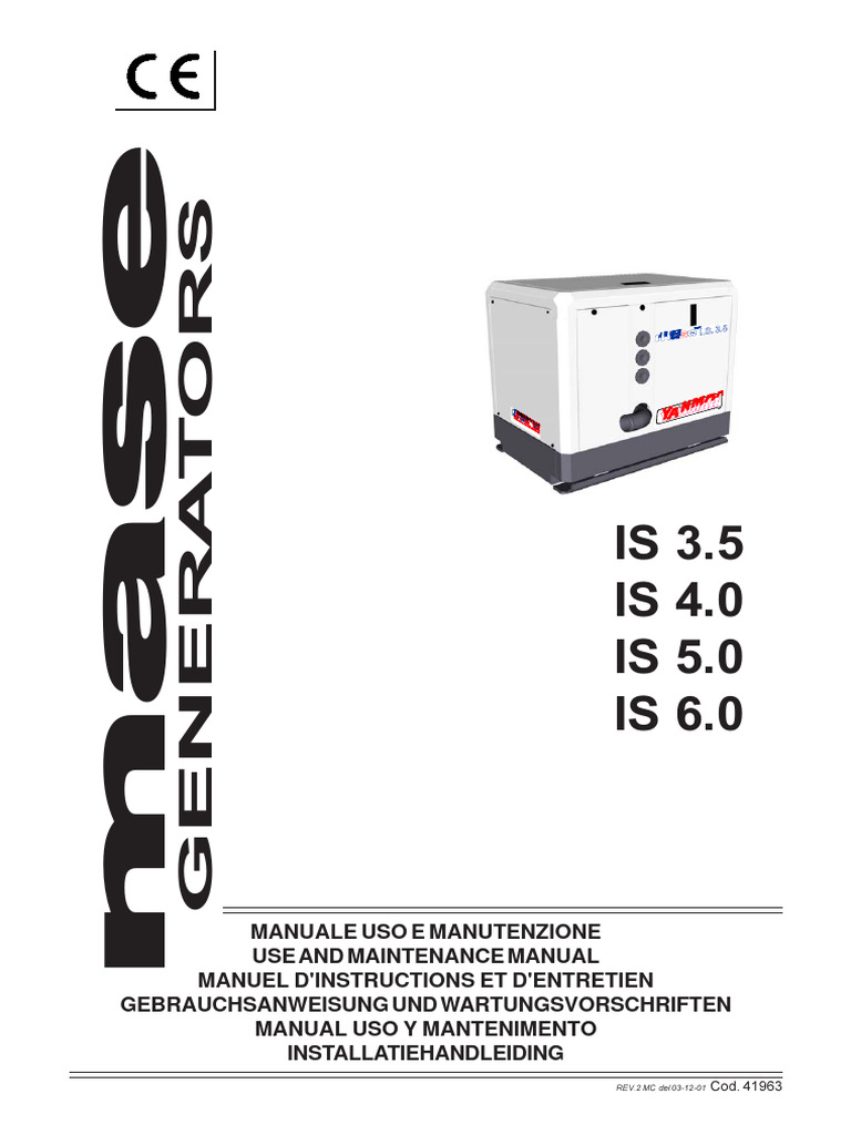 Manual gerador mase | PDF | Fuse (Electrical) | Electric Generator
