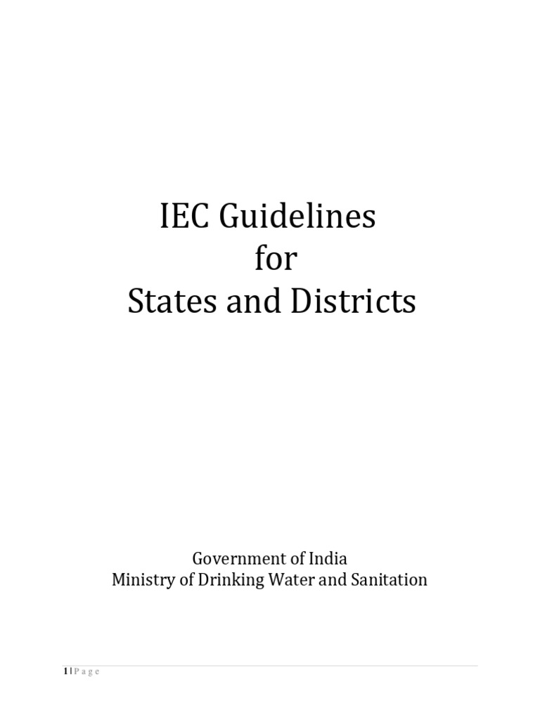 SBMG-IEC-Guidelines | PDF