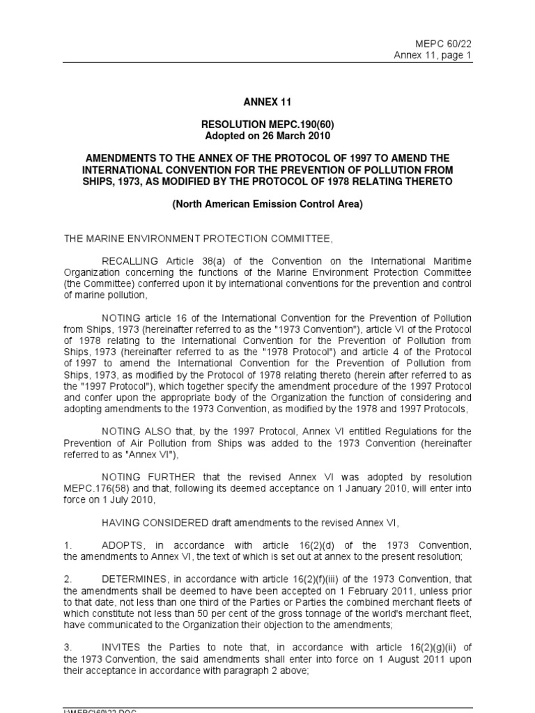 North American Emission Control Area | PDF | Justice | Crime & Violence