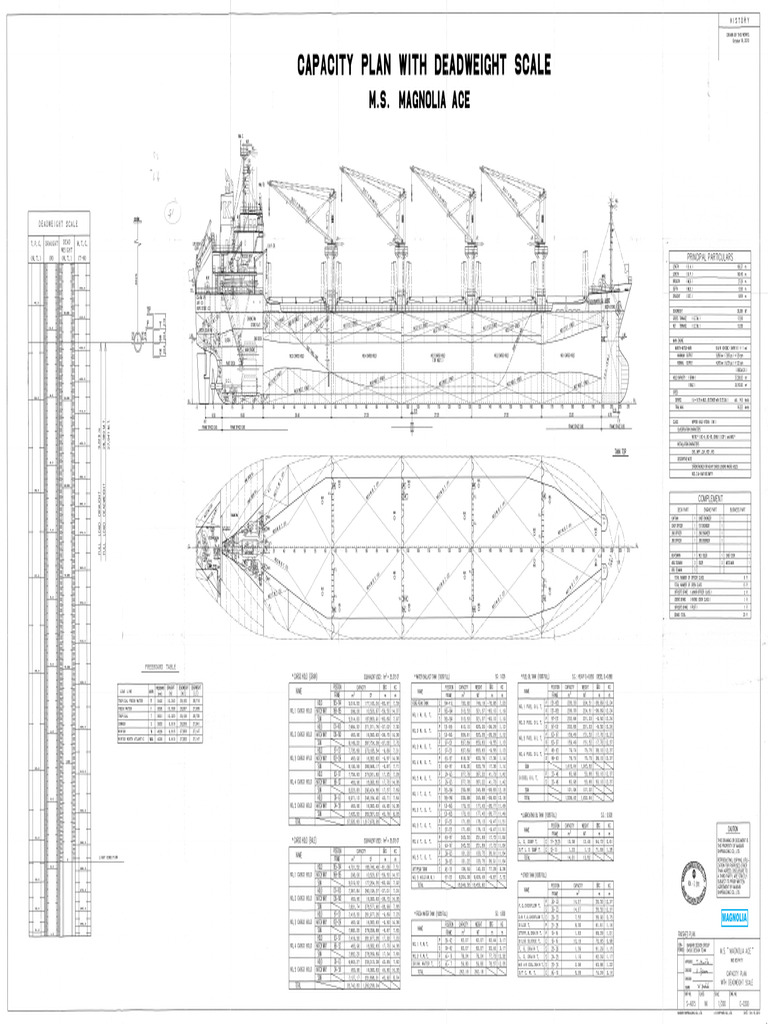 C-4 - C-0300 Capacity Plan With Deadweight Scale | PDF