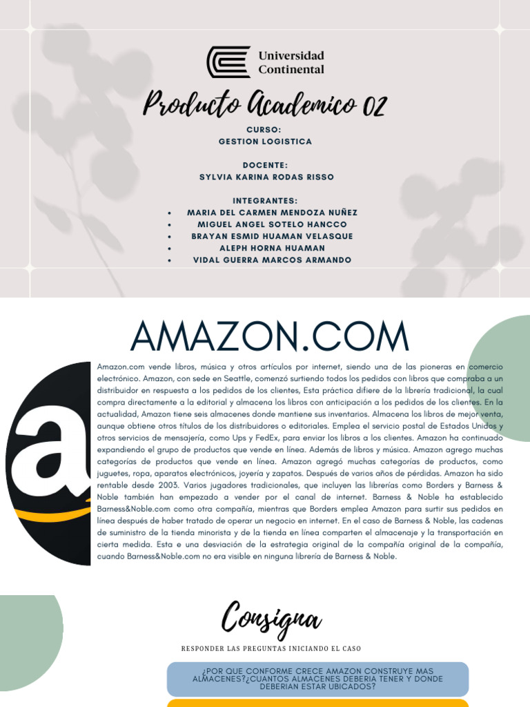 Producto Academico 02 G.logistica | PDF | Comercio electrónico | Logística