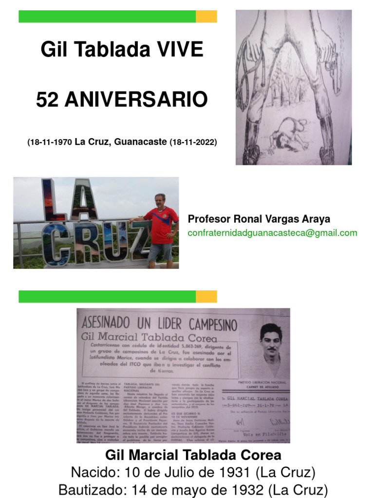 Gil Tablada VIVE 52 Aniversario | PDF