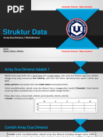 ModulSMKTKJ Array 1 Dimensi Dan Multidimensi | PDF | Komputer | Teknologi & Rekayasa