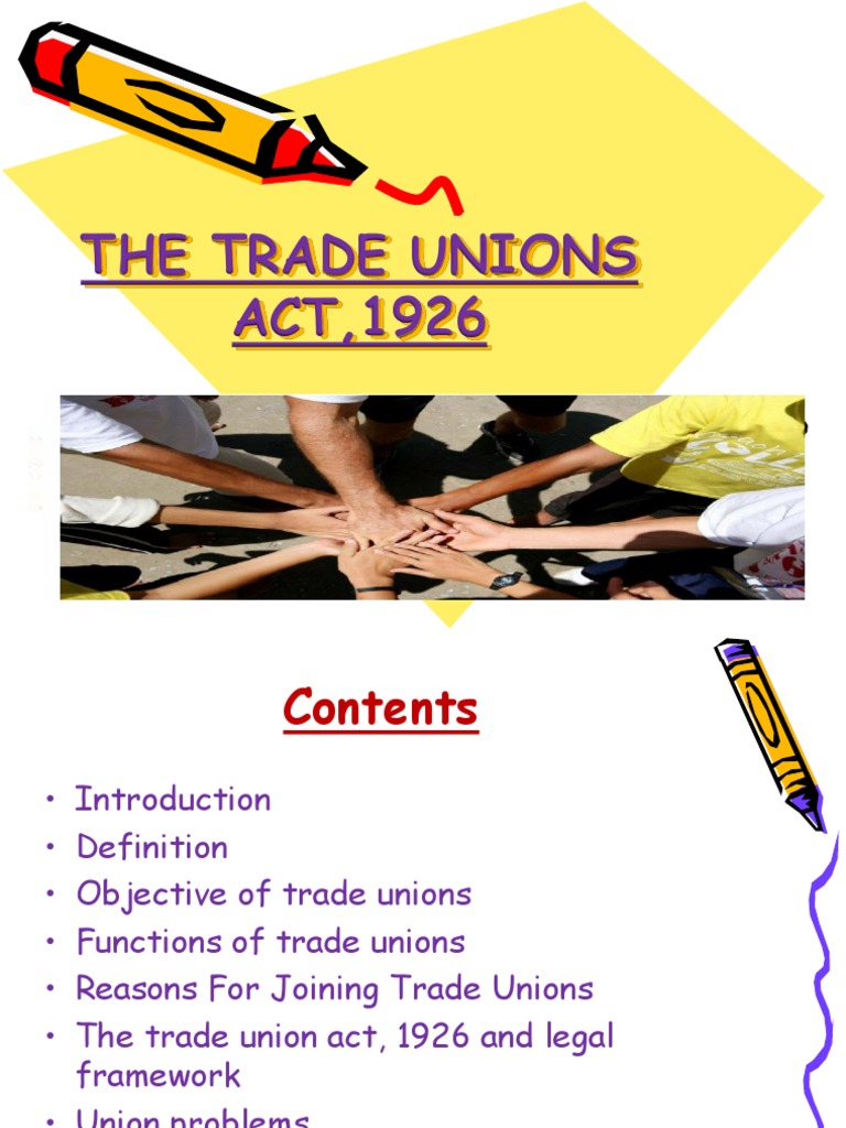 Trade Unions Act | PDF | Trade Union | Strike Action