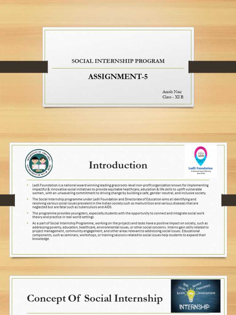 Social Int Assig5 Anish | PDF | Internship | Job Hunting