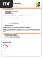 MSDS Zetanil | PDF | Agua | Ecología