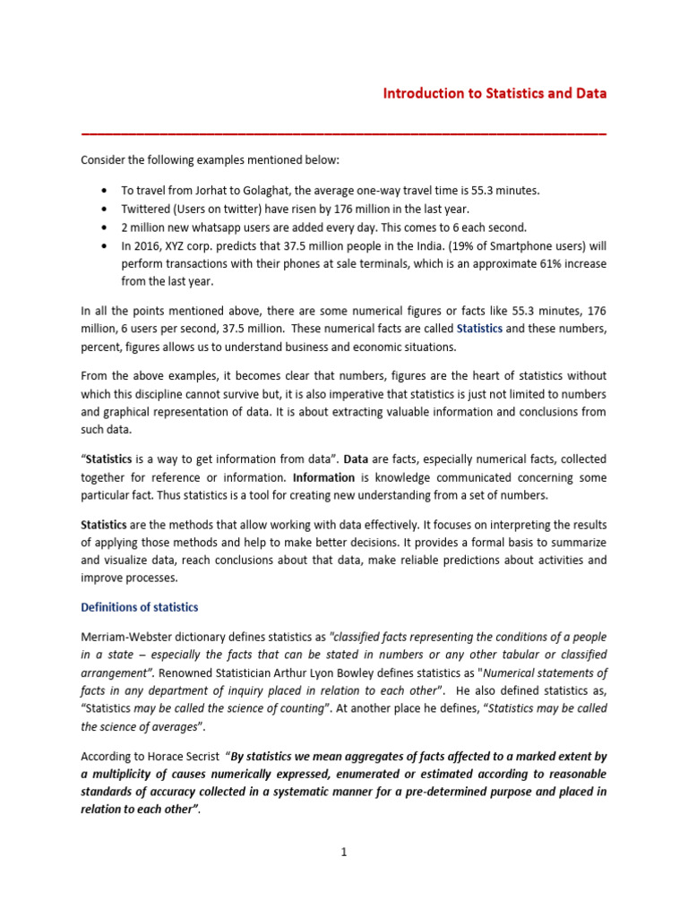 CL 2. Statistics and Data - Modified | PDF | Statistics | Statistical Inference