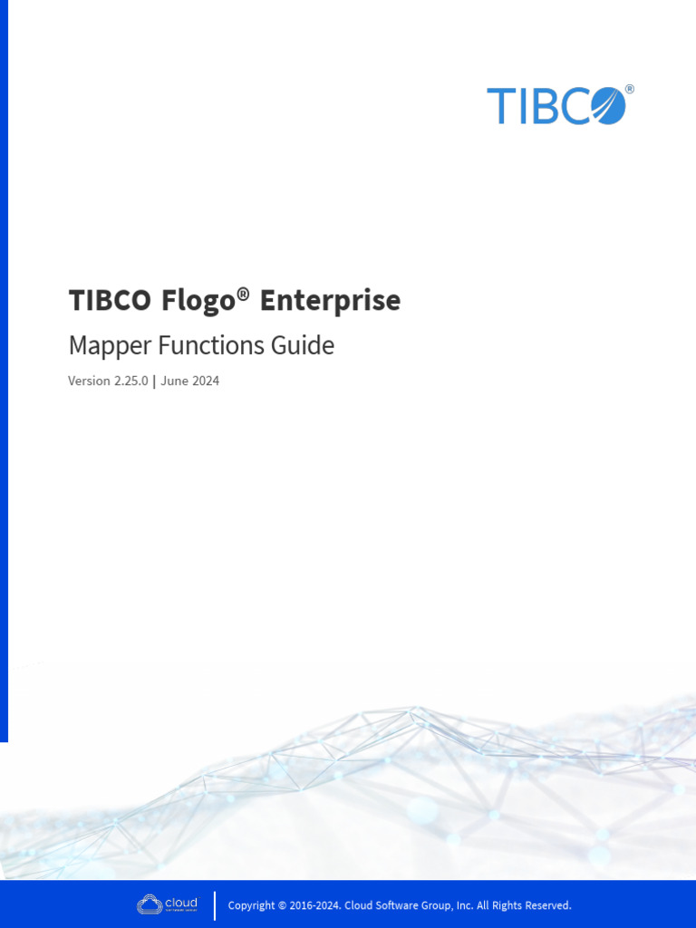 TIB Flogo 2.25.0 Mapper Functions Guide | PDF | Parameter (Computer Programming) | Boolean Data Type